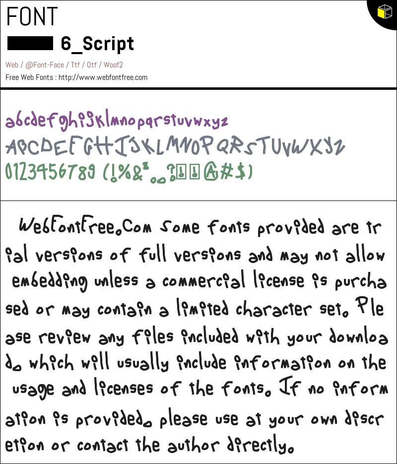 6 Script Fonts Downloads - WebFontFree.Com