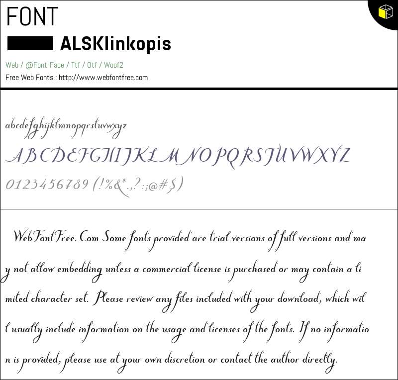 ALS Klinkopis Regular Fonts Downloads - WebFontFree.Com