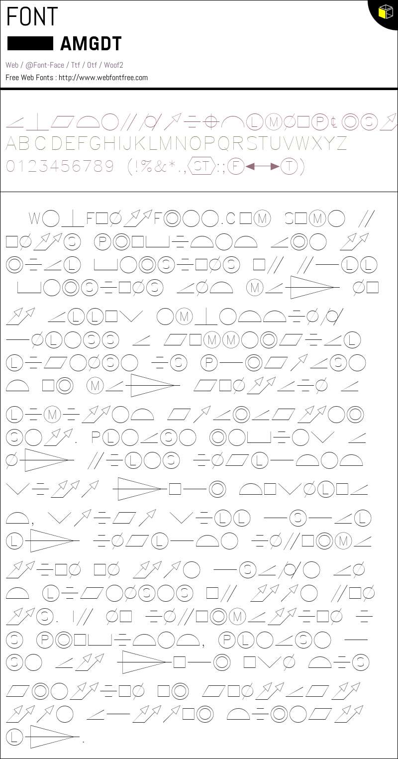 AMGDT 字体 下载 - WebFontFree.Com