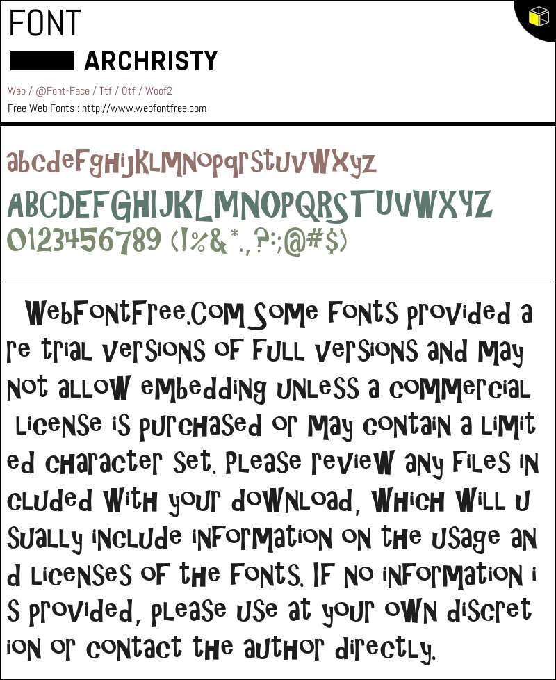 AR CHRISTY Fonts Downloads - WebFontFree.Com