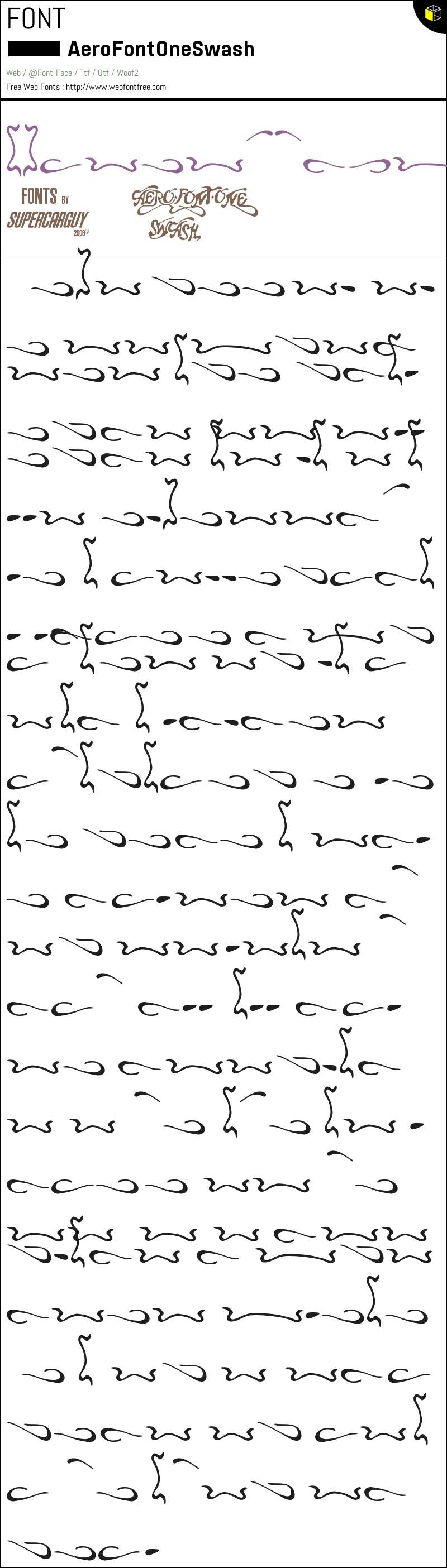 Aero Font One Swash Fuentes Descargar - WebFontFree.Com