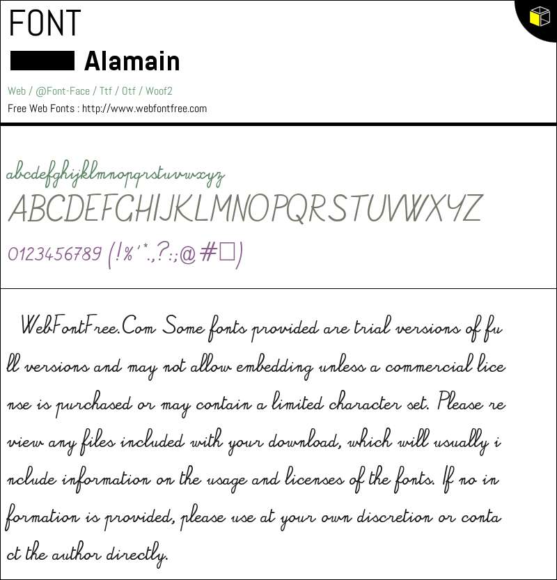 Alamain Fuentes Descargar - WebFontFree.Com