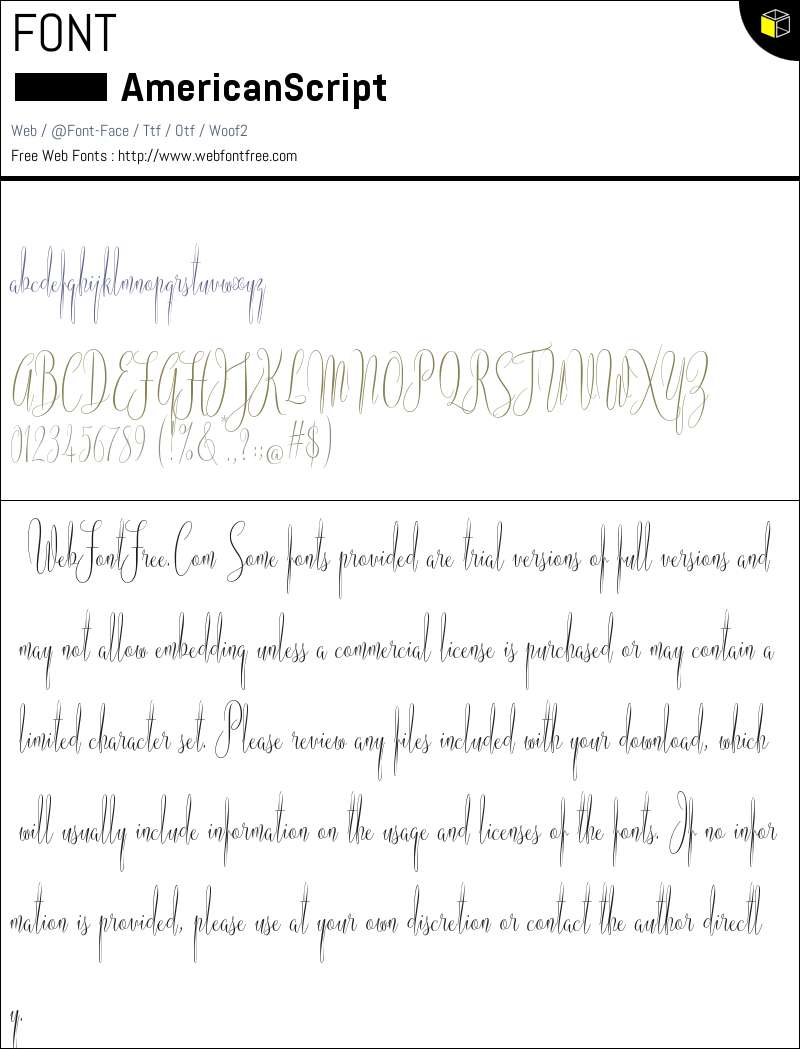American Script Fonts Downloads - WebFontFree.Com