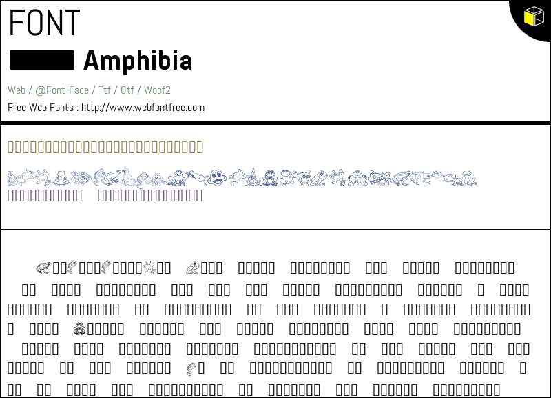 Amphibia Fonts Downloads - WebFontFree.Com