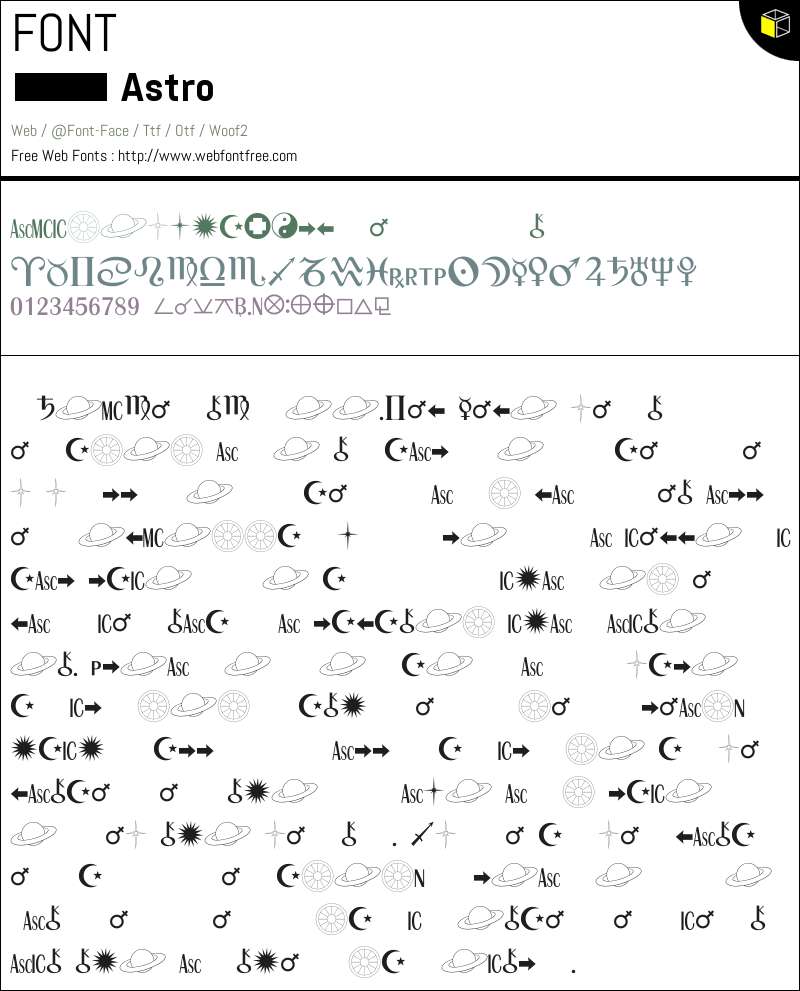 Astro Fonts Downloads - WebFontFree.Com