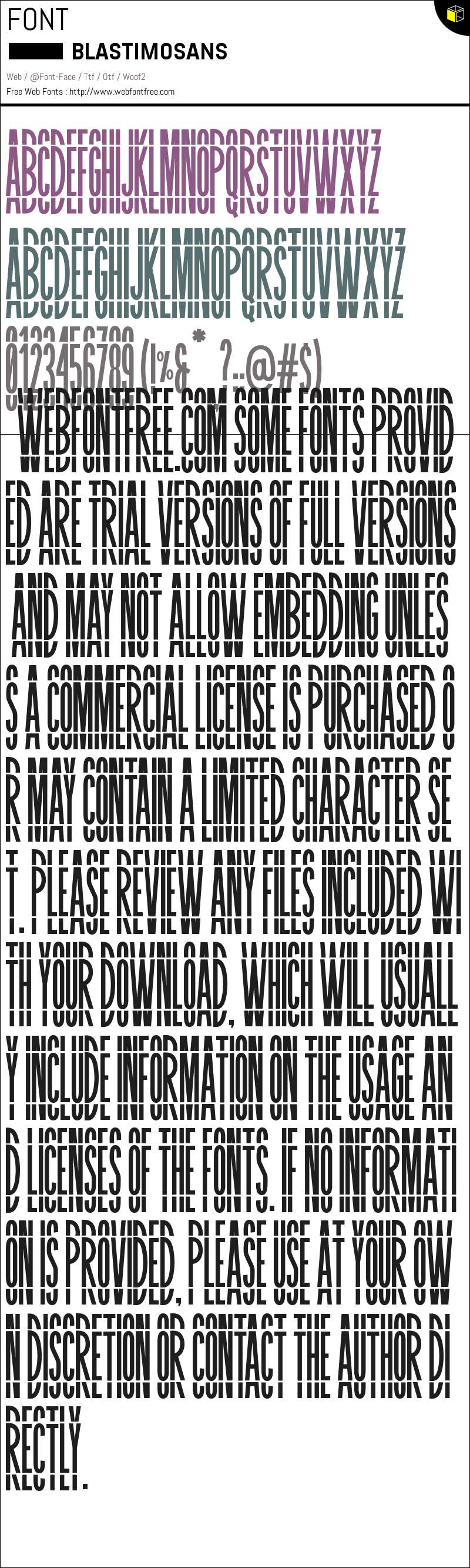 BLASTIMO SANS 字体 下载 - WebFontFree.Com