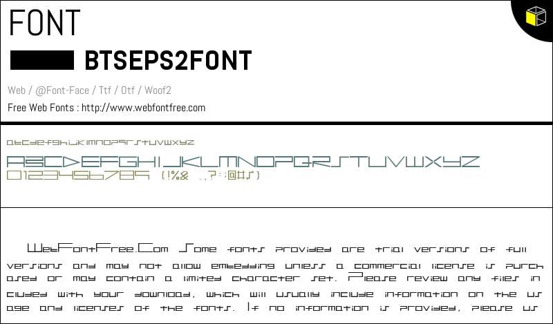BTSE + PS2 FONT Fonts Downloads - WebFontFree.Com