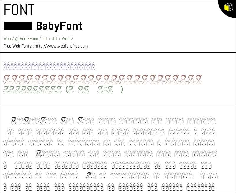 Baby Font Fonts Downloads - WebFontFree.Com