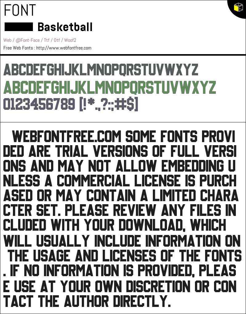 Basketball Fonts Downloads - WebFontFree.Com