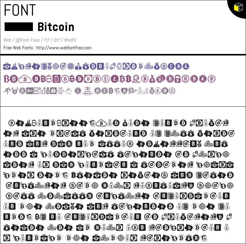 Bitcoin Fonts Downloads - WebFontFree.Com