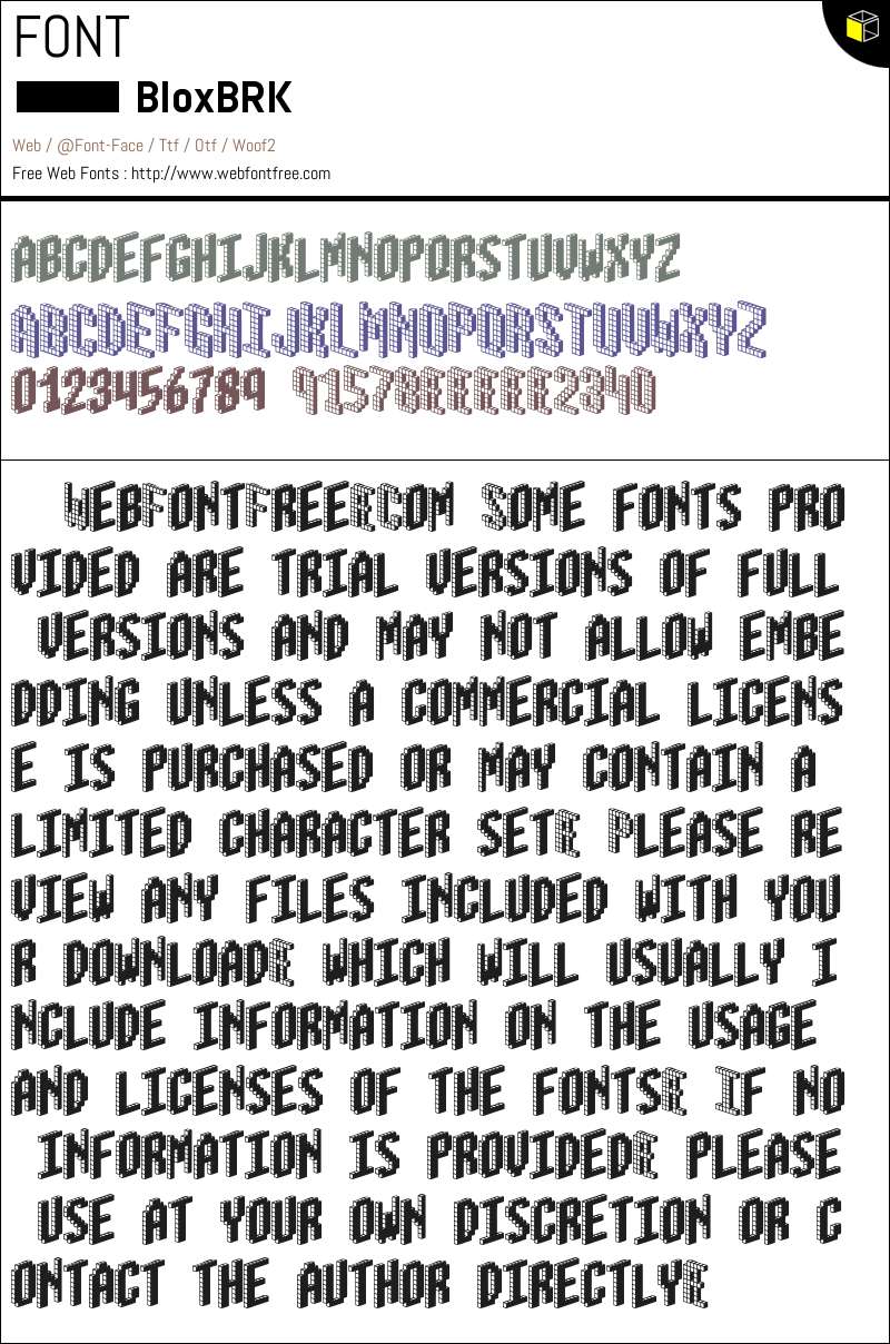 Blox (BRK) Fuentes Descargar - WebFontFree.Com