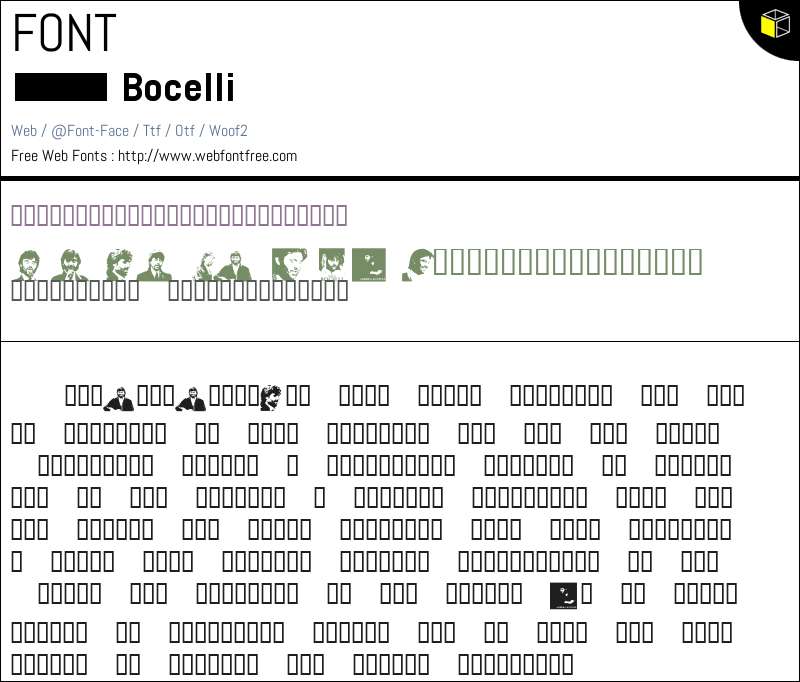 Bocelli Fonts Downloads - WebFontFree.Com