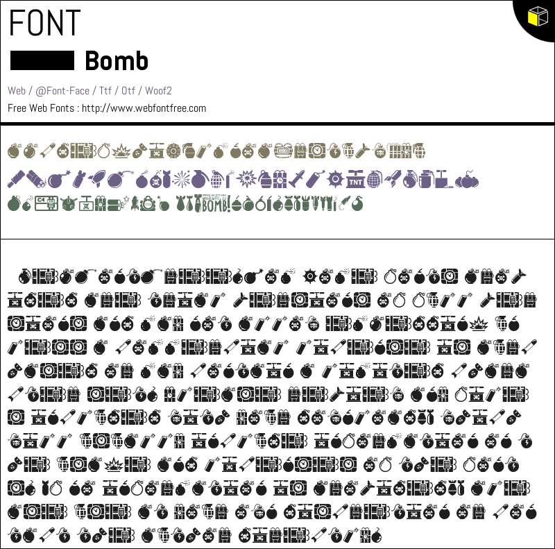 Bomb! Fonts Downloads - WebFontFree.Com