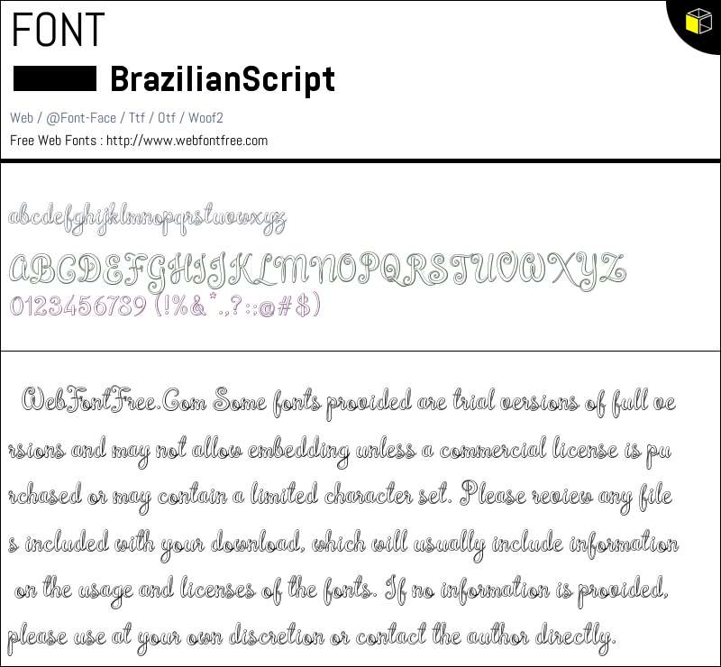 Brazilian Script Fuentes Descargar - WebFontFree.Com
