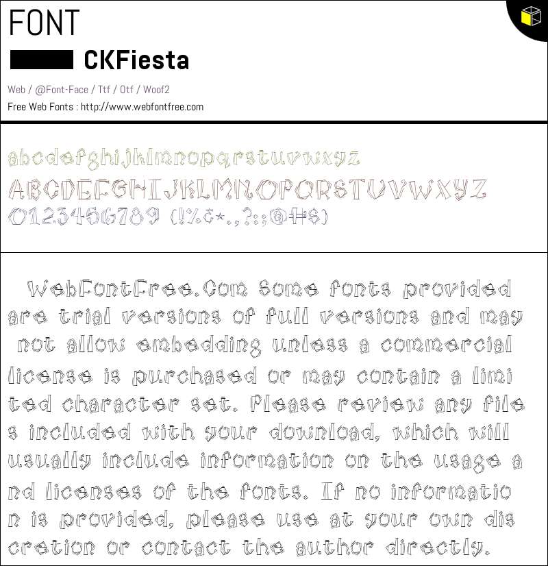 CK Fiesta Fonts Downloads - WebFontFree.Com