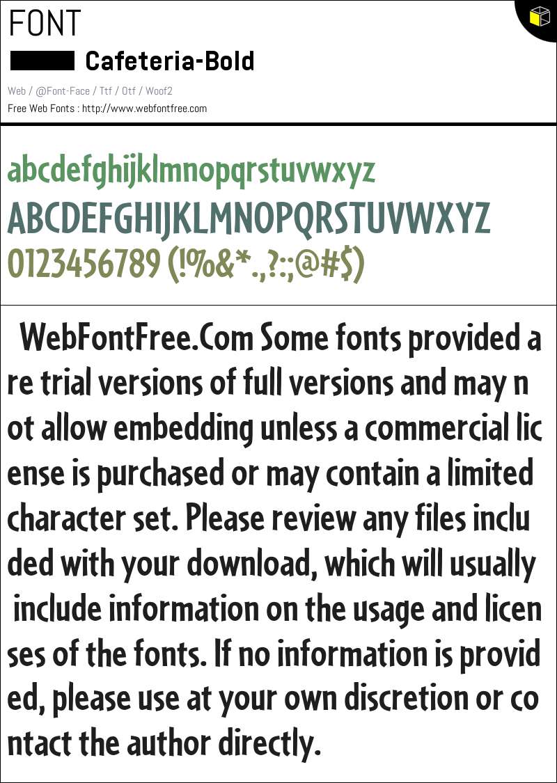 Cafeteria Bold Fonts Downloads Webfontfree Com