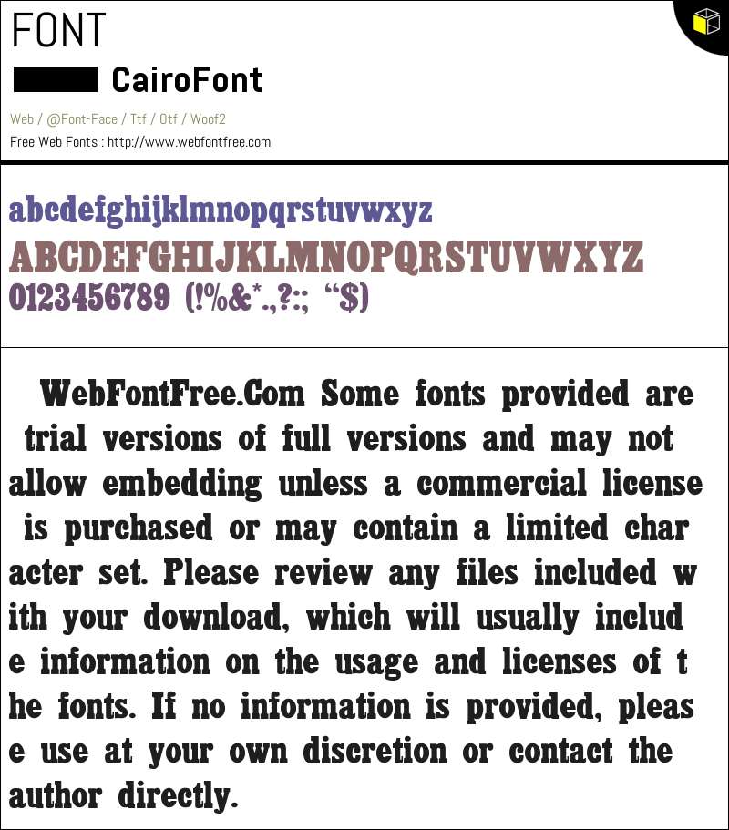 Cairo Regular Fuentes Descargar - WebFontFree.Com