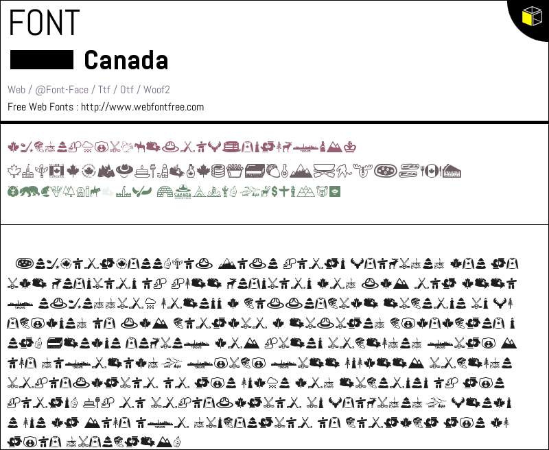 Canada Fonts Downloads - WebFontFree.Com