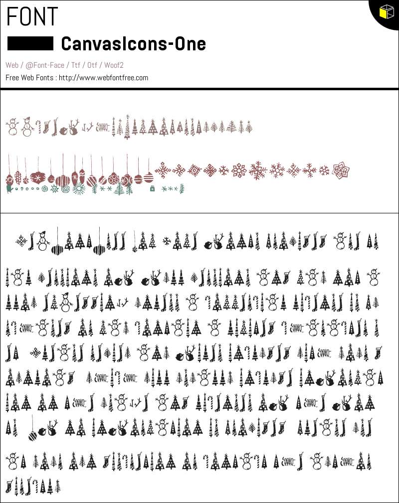CanvasIcons-One Fonts Downloads - WebFontFree.Com