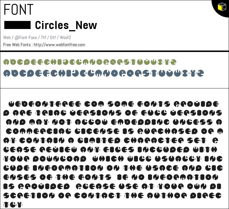 Circles_New Fonts Downloads - WebFontFree.Com