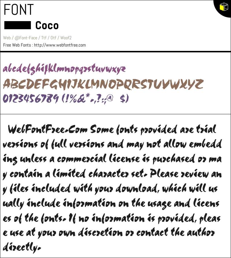 Coco 字体 下载 - WebFontFree.Com