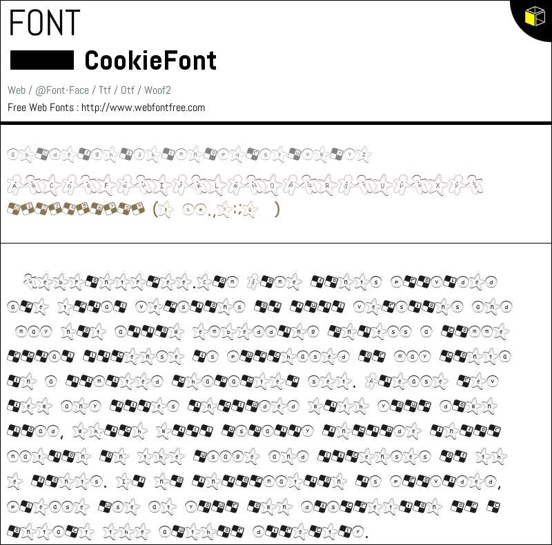 Cookie Font Fonts Downloads - WebFontFree.Com