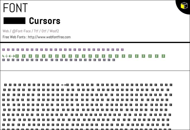 Cursors Regular Fonts Downloads - WebFontFree.Com