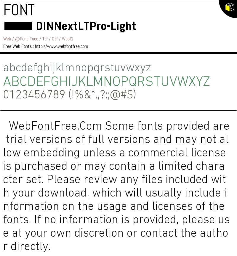 DINNextLTPro-Light 字体 下载 - WebFontFree.Com