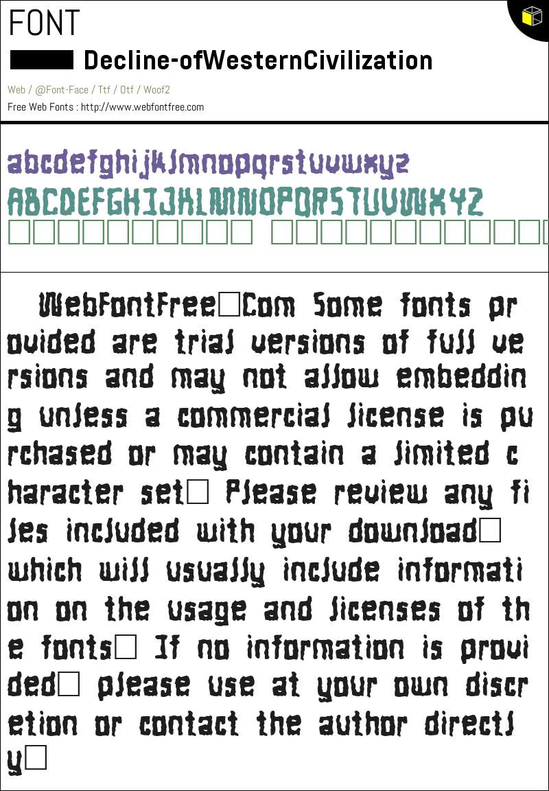Decline of Western Civilization Fonts Downloads - WebFontFree.Com