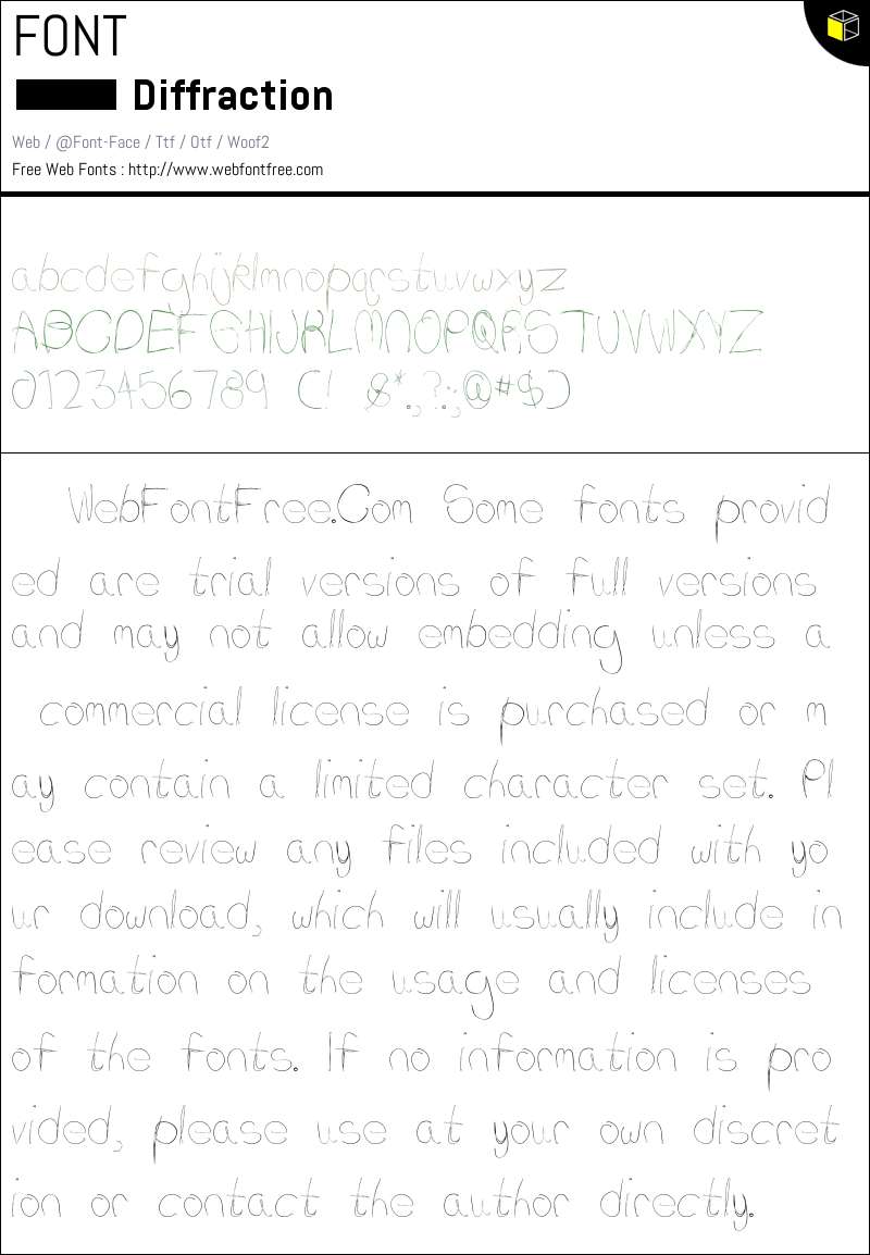 Diffraction Fonts Downloads - WebFontFree.Com