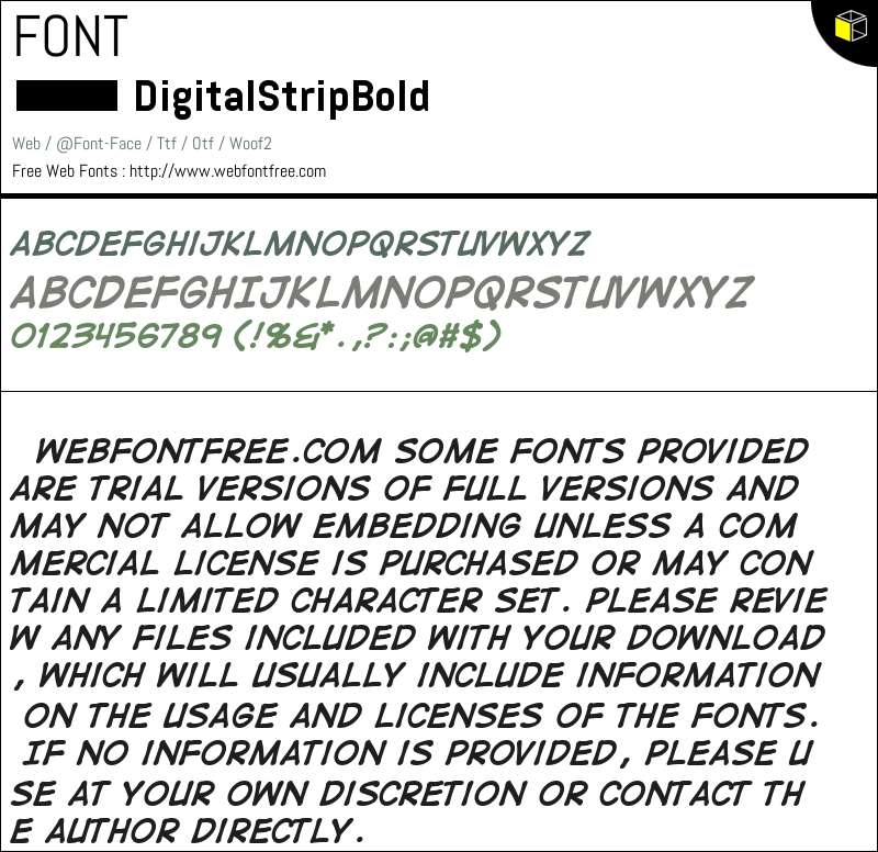 DigitalStrip Bold Fuentes Descargar - WebFontFree.Com