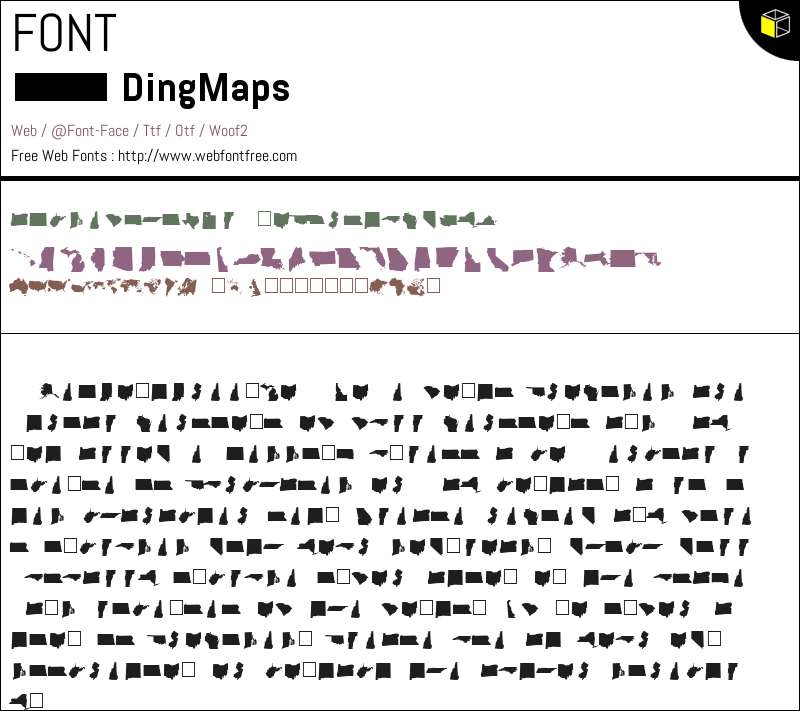 DingMaps Fonts Downloads - WebFontFree.Com