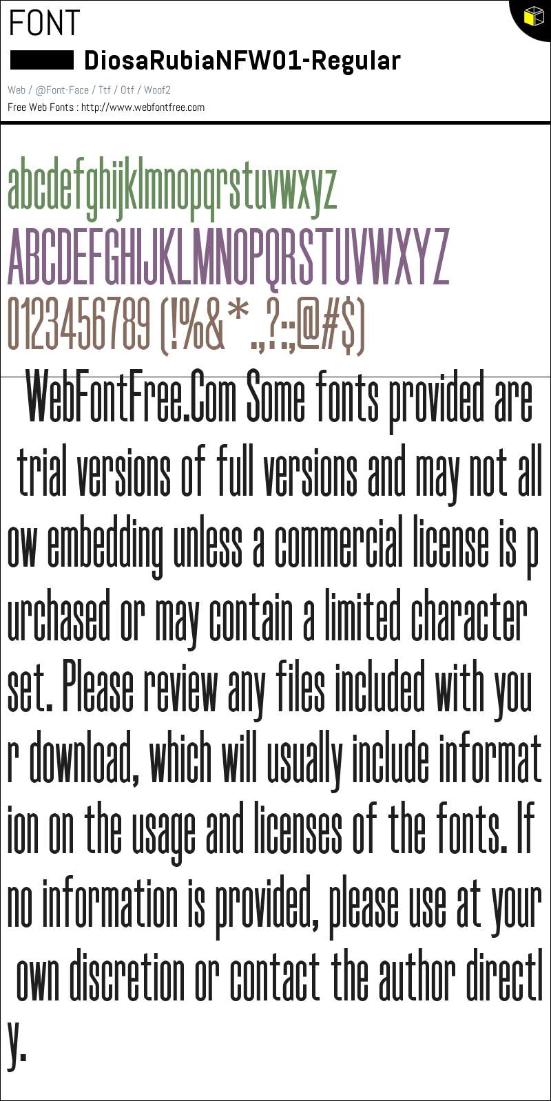 Diosa Rubia NF W01 Regular Fonts Downloads - WebFontFree.Com