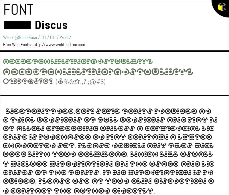 Discus Fonts Downloads - WebFontFree.Com