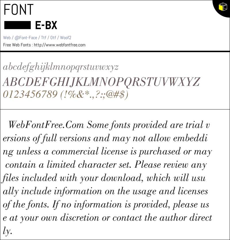 EU-BX 字体 下载 - WebFontFree.Com