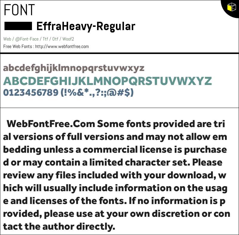 Effra Heavy Fonts Downloads - WebFontFree.Com