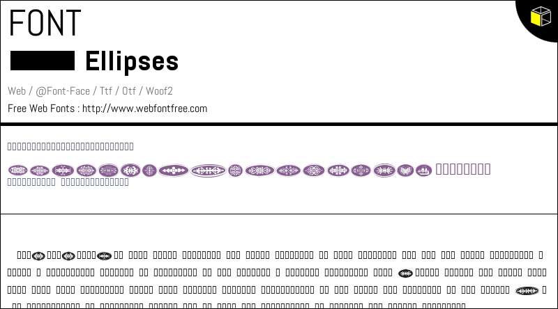 Ellipses Fonts Downloads - WebFontFree.Com