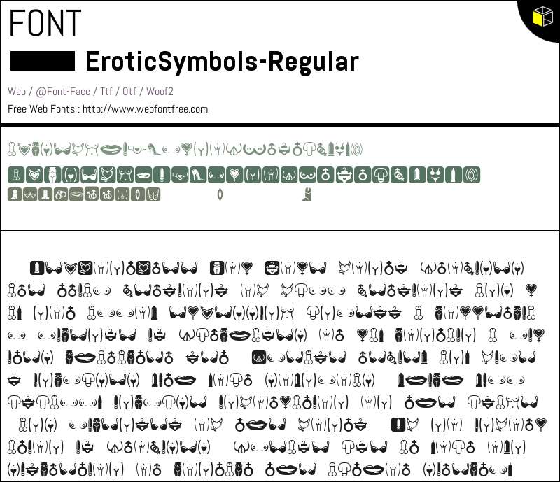 Erotic Symbols Regular Fonts Downloads Webfontfree Com