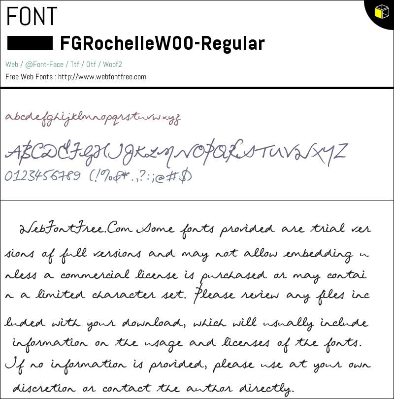 FG Rochelle W00 Regular Fonts Downloads - WebFontFree.Com