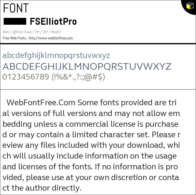 FS Elliot Pro Fonts Downloads - WebFontFree.Com