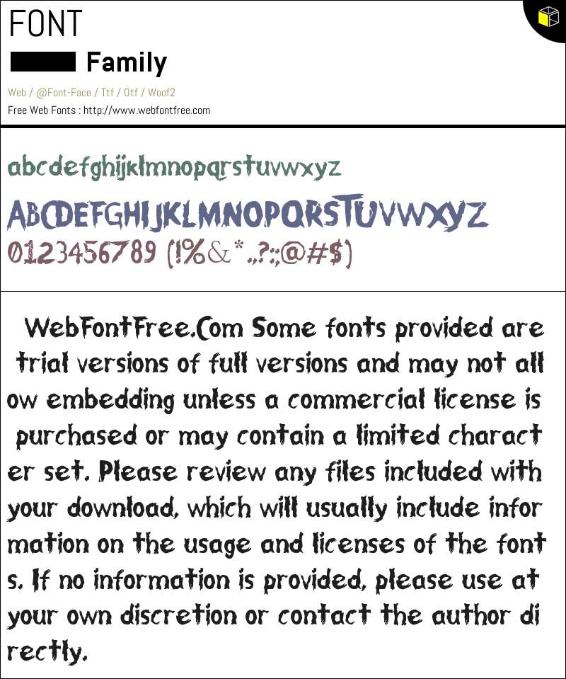 Family Fonts Downloads - WebFontFree.Com