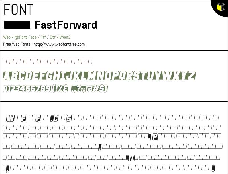 Fast Forward Fonts Downloads - WebFontFree.Com