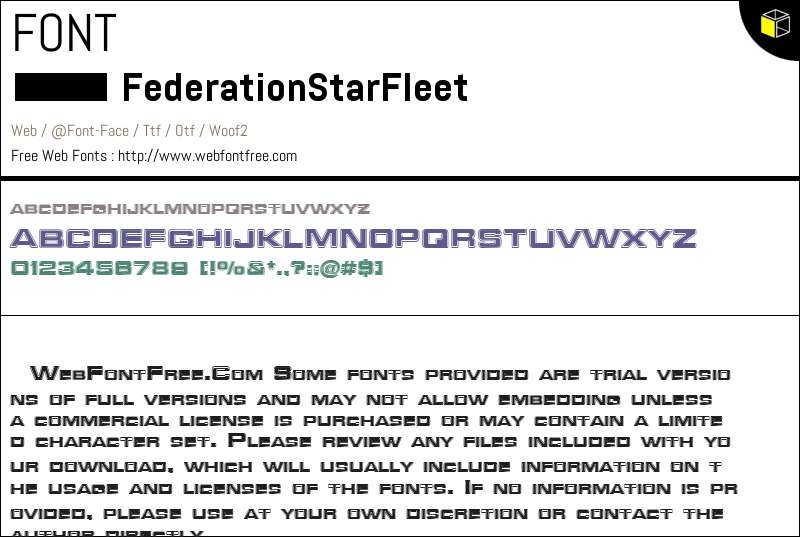 Federation Regular Fonts Downloads - WebFontFree.Com