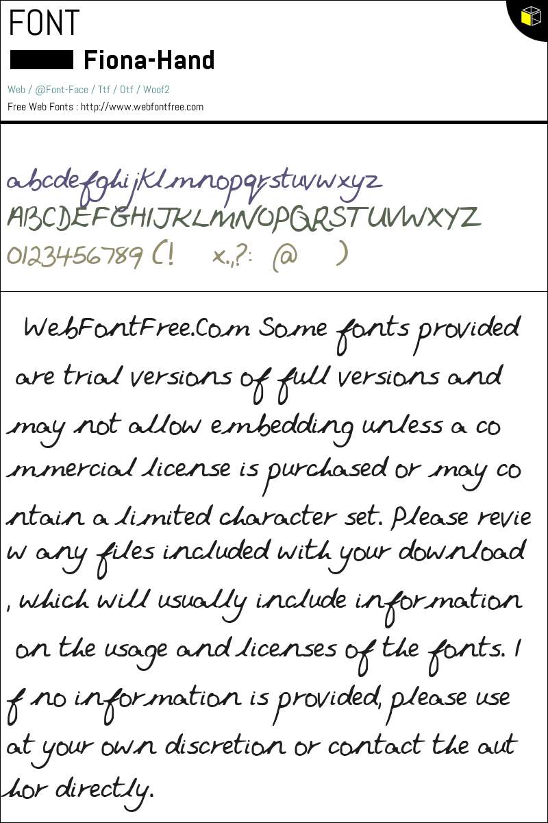 Fiona Fonts Downloads - WebFontFree.Com