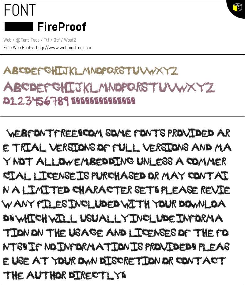 FireProof Fuentes Descargar - WebFontFree.Com