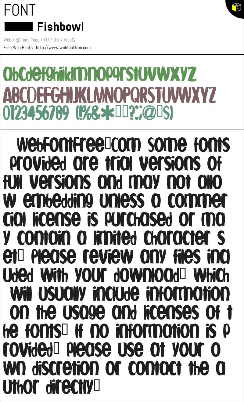 Fishbowl Fonts Downloads - WebFontFree.Com