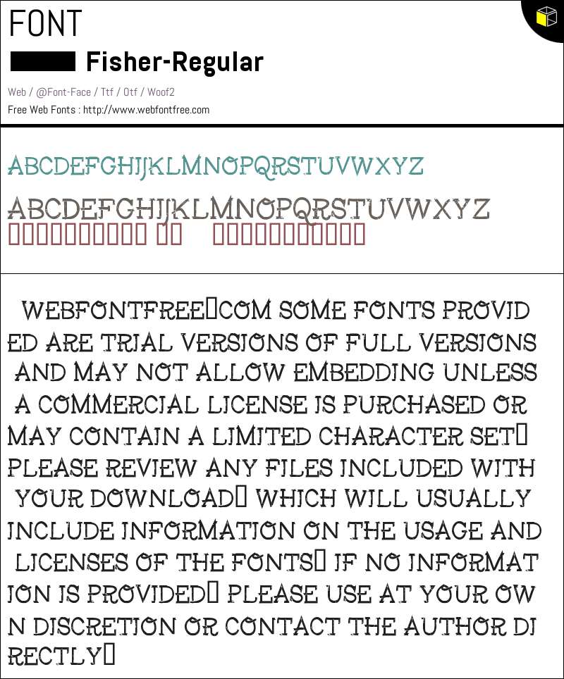Fisher Regular Fonts Downloads - WebFontFree.Com