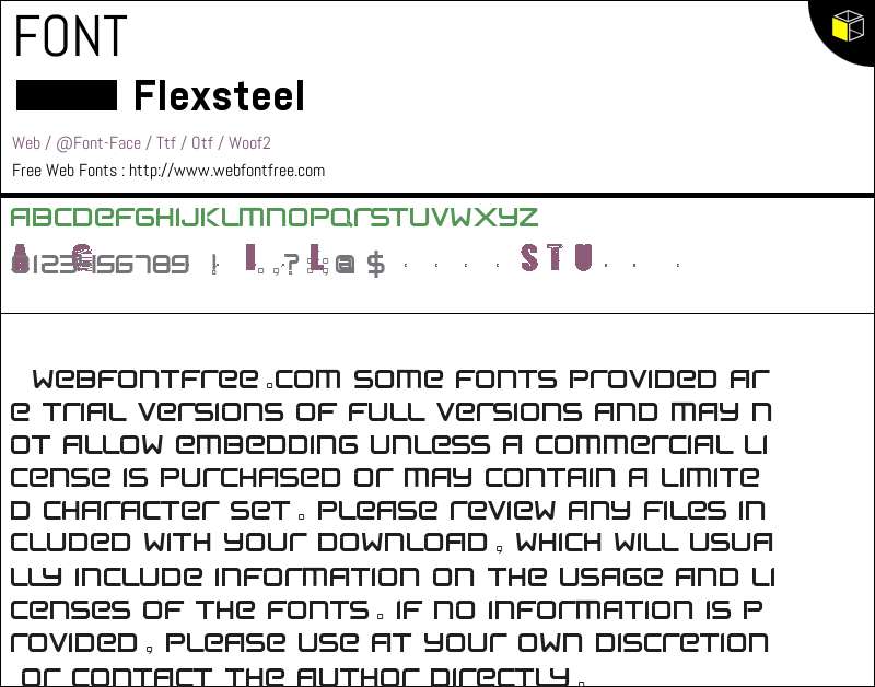 Flexsteel Fonts Downloads - WebFontFree.Com