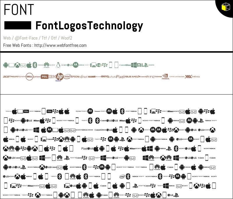 Font Logos Technology Fonts Downloads - WebFontFree.Com