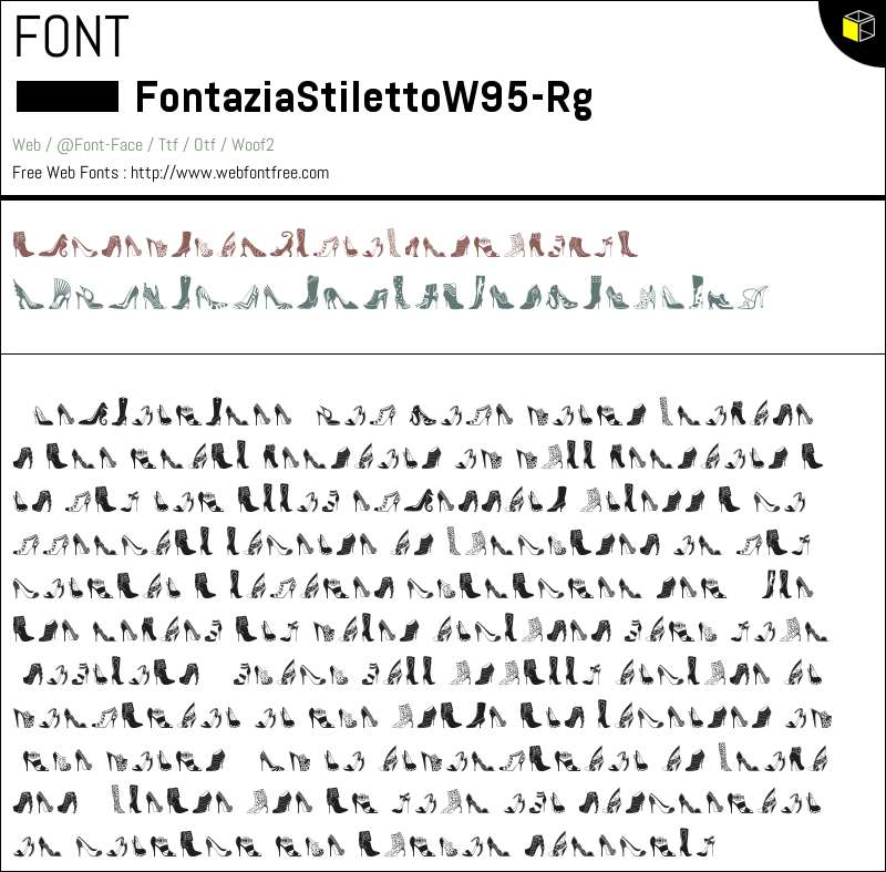 Fontazia Stiletto W95 Regular Fonts Downloads - WebFontFree.Com